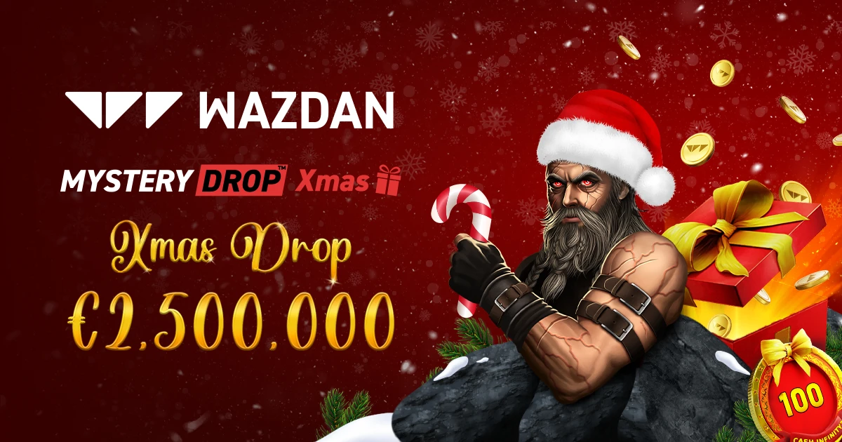 Wazdan prepares for the festive season with €2,500,000 Xmas Drop ...